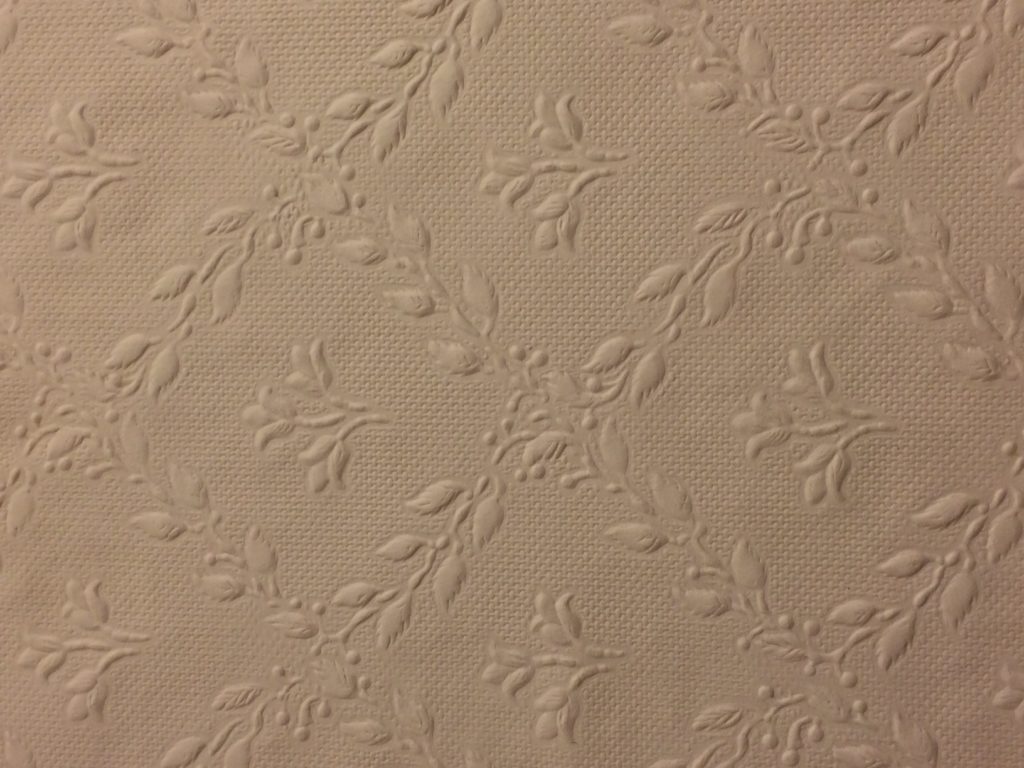 Anaglypta Pattern – Unpainted – Celia Hayes – The Accidental Texan