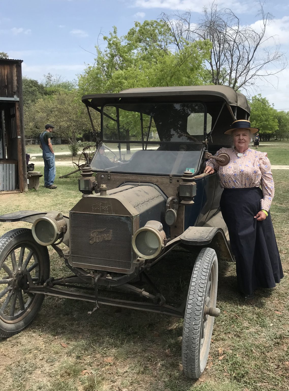 Celia With Model T Ford – Celia Hayes – The Accidental Texan